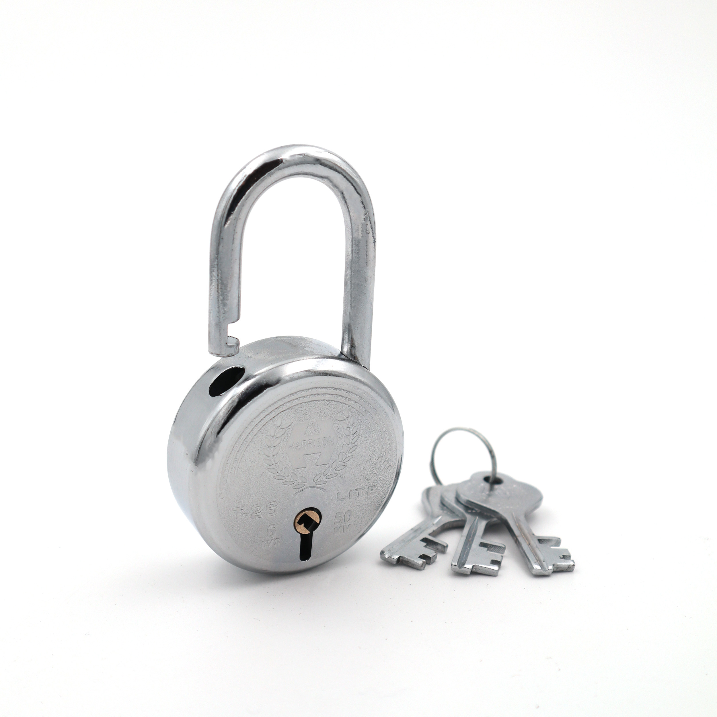 Harrison Locks - Harrison Premium Round Padlock Bcp Finish(T-26 Lite ...