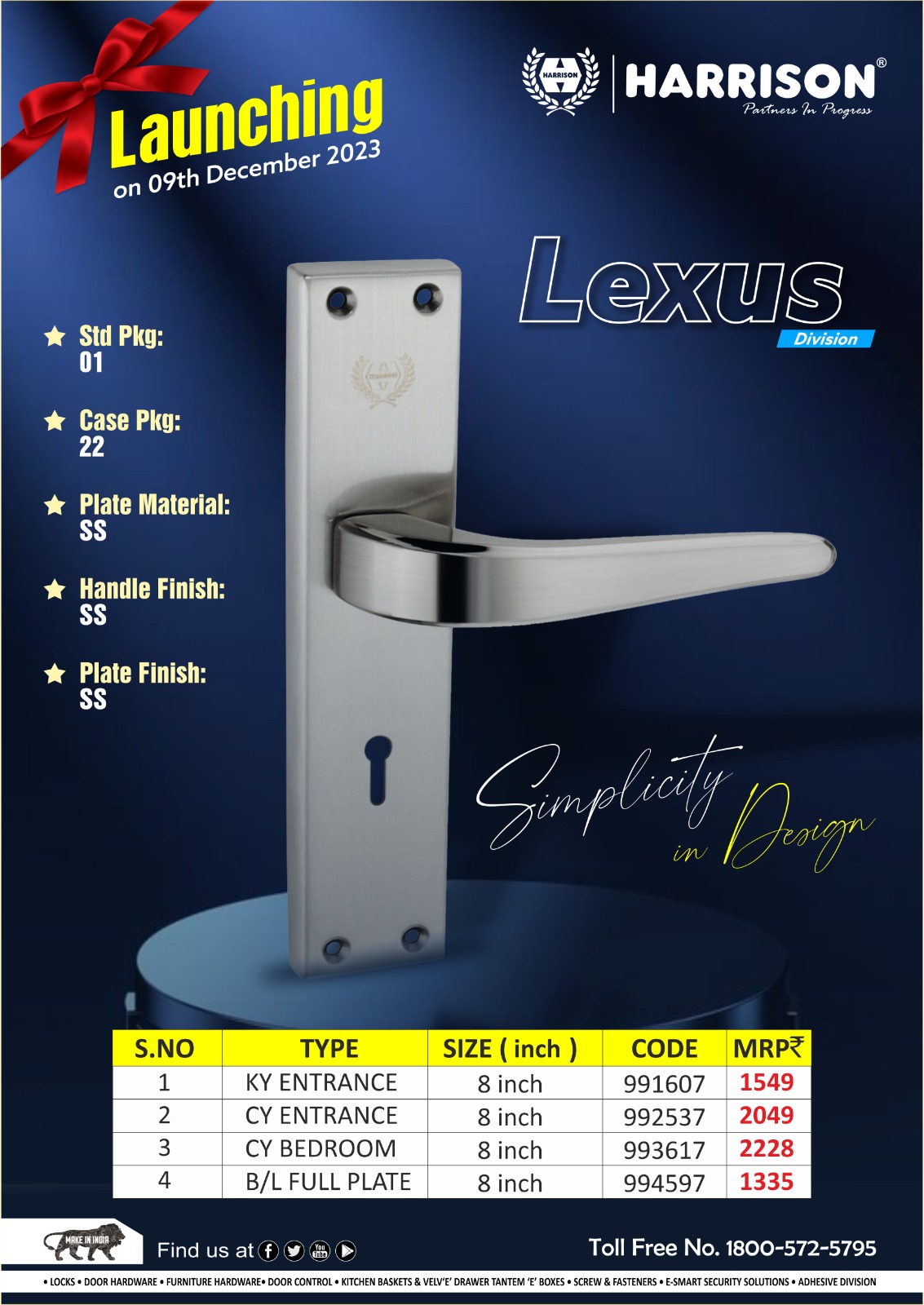 Harrison Locks - DOOR HARDWARE